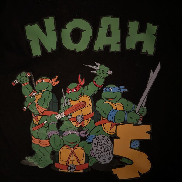 Turtles Birthday Boy Shirt, Turtles Matching T Shirt,custom Turtle ...