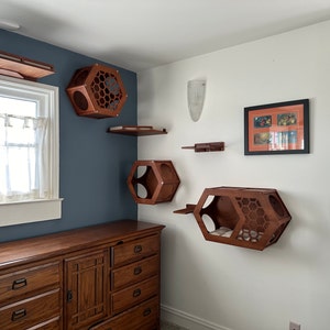 Corner Cat Shelf With Pillow Cat Corner Wall Bed Corne Cat Shelf for ...
