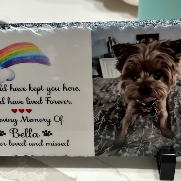 Pet Memorial Gift, in Loving Memory Pet Gift, Personalized Pet Memorial ...