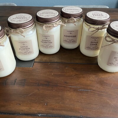 Fall Candle / Pure Soy / Autumn Candle / Fall Decor / Container Candle ...