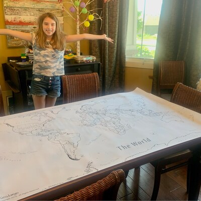 World Map Coloring Page Black & White Map Countries Outline Map Without ...