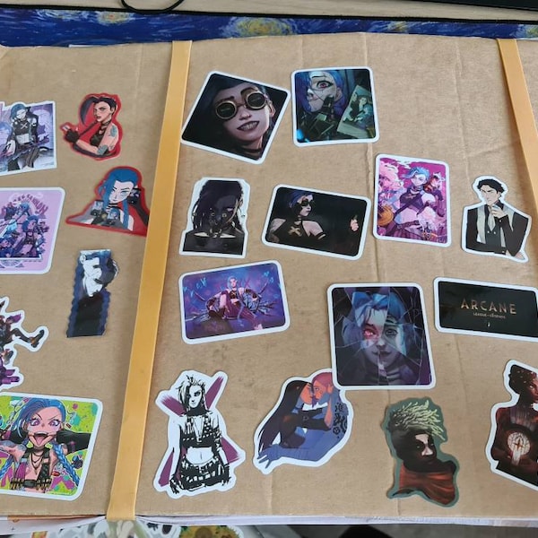 Arcane Stickers | Set of 100 | Waterproof Vinyl Stickers | Anime ...