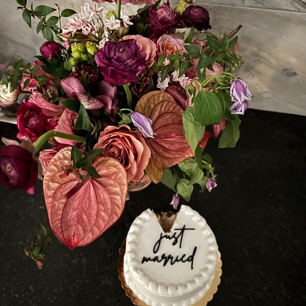 Elongated Acrylic Cross Cake Charm Slim Cross Baptism Cake Charm First ...