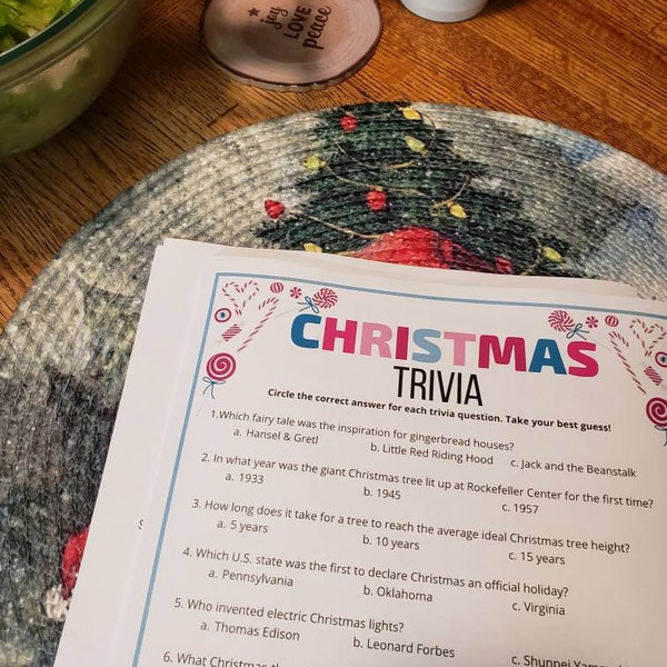 Christmas Around the World TRIVIA Game for Kids, Teens, & Adults ...