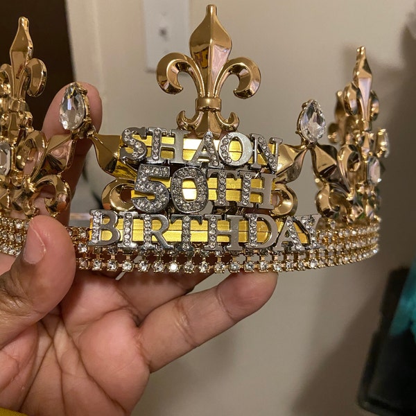 Custom Adjustable Personalized Name Crown - Etsy