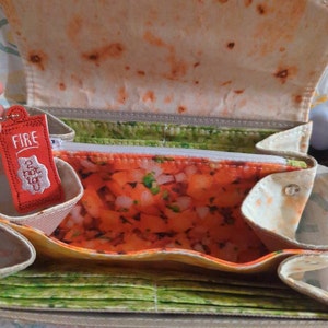 Burrito Wallet With Chain Crossbody / Shoulder Strap or Wristlet Strap ...