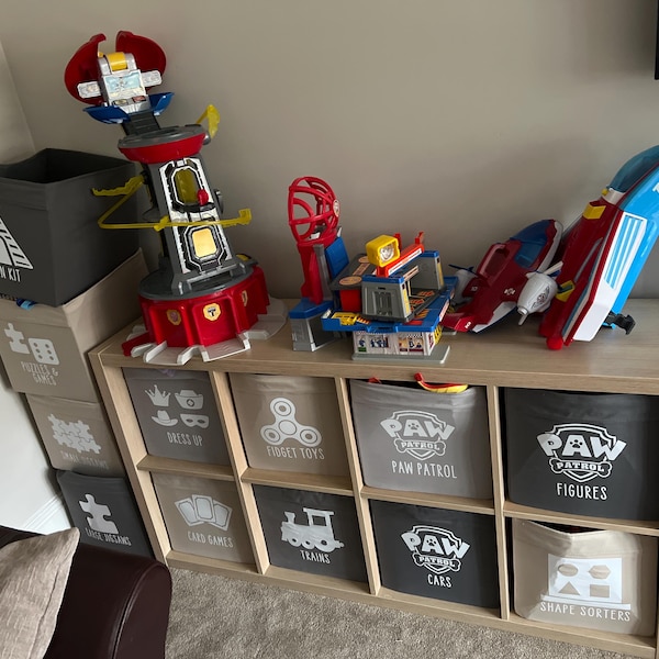 Toy Storage Decals | Toy Labels | Toy Box Stickers | Self-adhesive ...