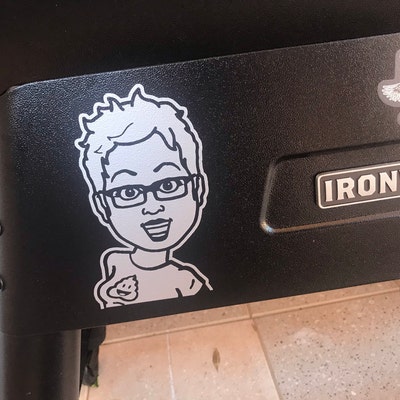 Pitmaster BBQ Barbecue Skull Vinyl Decal Grilling Smoker Spatula Fork ...