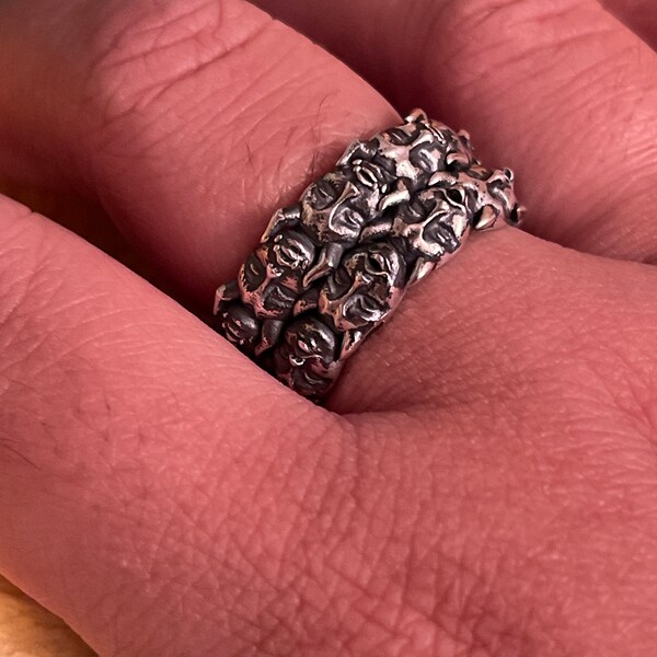 Demons Rings// Sterling Silver// Handmade Solid S925//unique Punk ...