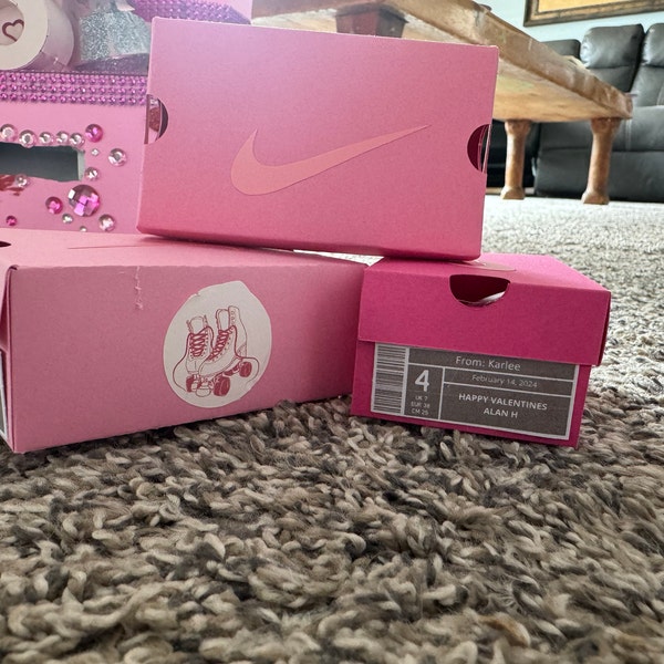 Shoe Box Template Bundle, Shoe Box SVG, Sneaker Box Template, Box ...
