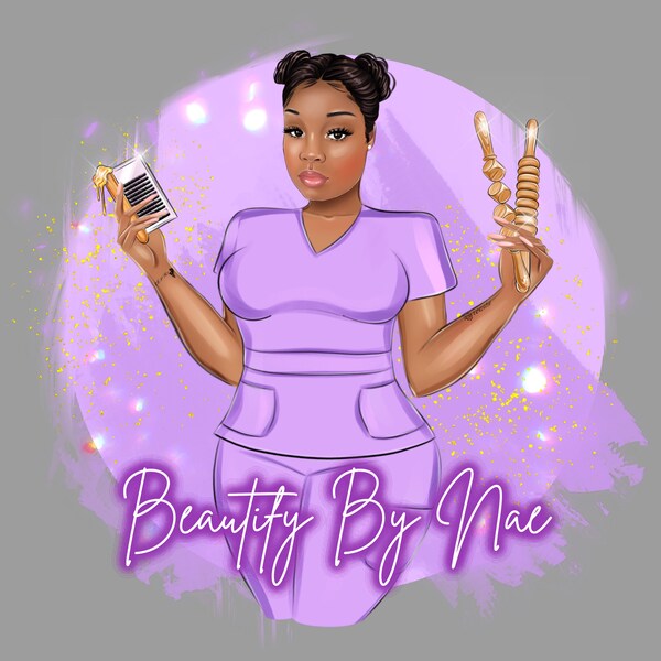 Esthetician Logo Design, Aesthetician Portrait, Nurse Logo, Salon Logo ...