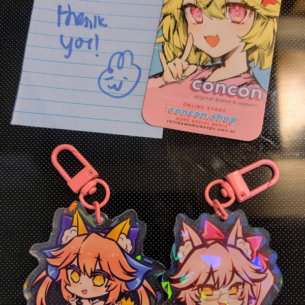 2.5in Fate/go Fate FGO Double-sided Keychain Chibi Artoria Astolfo ...