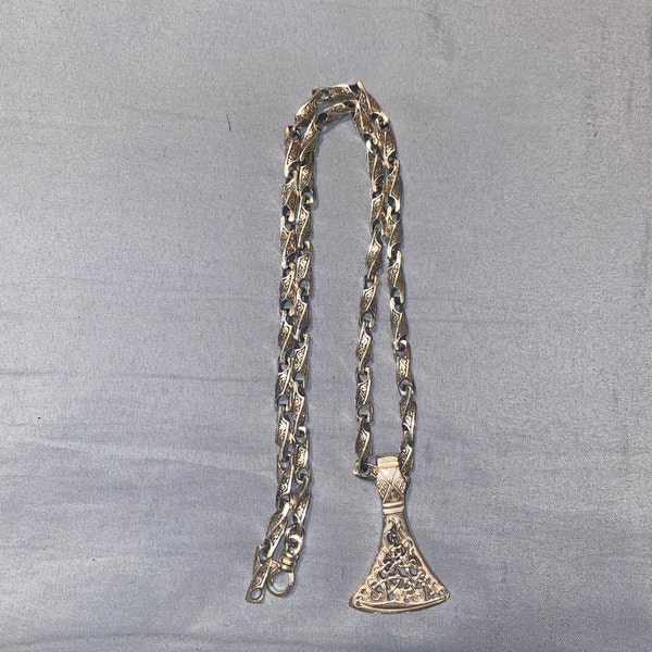 Silver Byzantine Chains, Silver Handmade Chain Necklace, Unique Silver ...