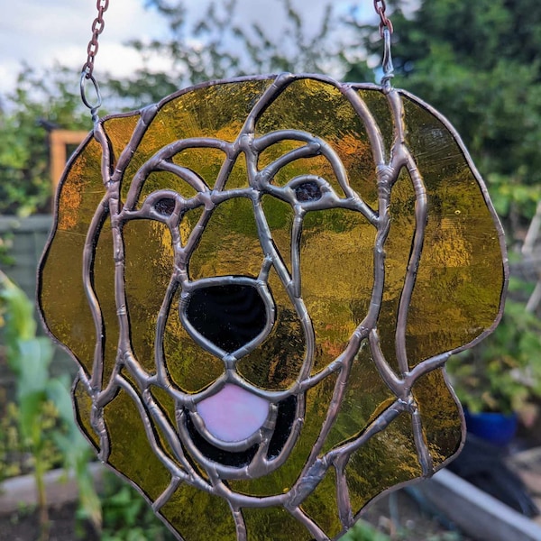 PATTERN • Golden Retriever Stained Glass Pattern • PDF • Digital ...