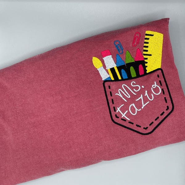 Dino Embroidery Design, Pocket Topper Embroidery Design, Animal ...