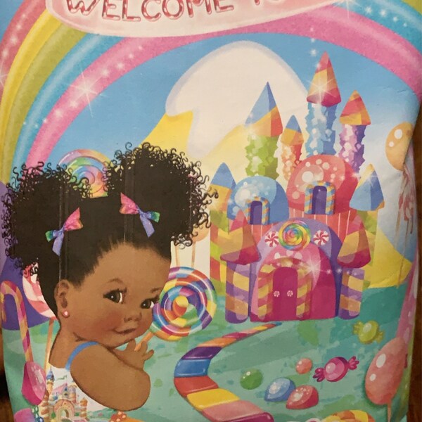 Editable Candy Land Candyland Candy Girl | DIGITAL DOWNLOAD Birthday ...