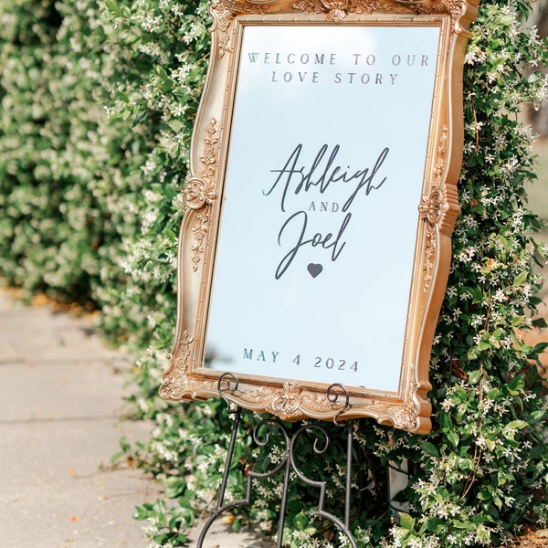 Bienvenidos A Nuestra Boda Welcome to Our Wedding Mirror Decal - Etsy