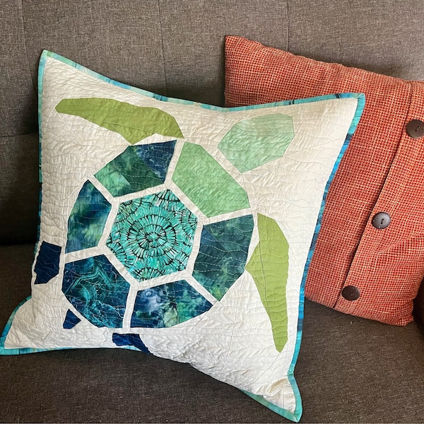 Turtle 2.0 Foundation Paper Piecing Pattern Swimming Hawaii Tropical ...