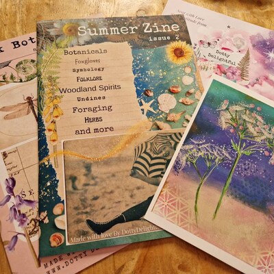 February Zine, Folklore, Nature, Animals, Herbal Remedies, Moon, Plants ...