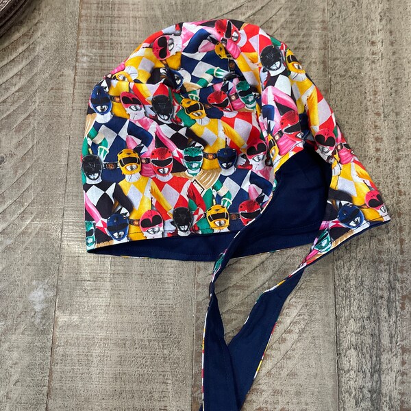 Men/women Surgical Scrub Cap Lined Super Mario Bros Mario and Luigi 100 ...