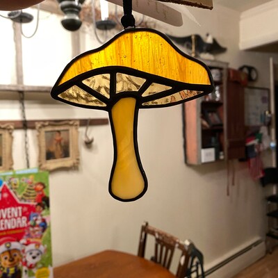 Stained Glass Psychedelic Mushroom - Etsy