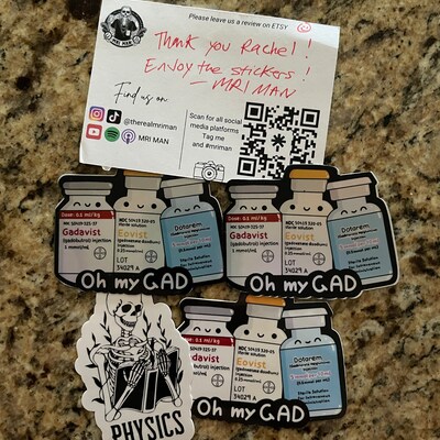 MRI Tech Graffiti Sticker Vinyl Laminated Sticker - Etsy