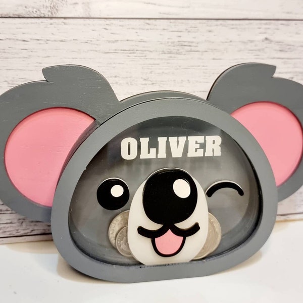 Adorable Little Koala Money Box | Piggy Bank | Laser Cutting File ...