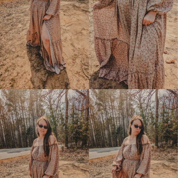 Florence Women's Boho Dress | Floral Vintage Dress for the Maternity ...