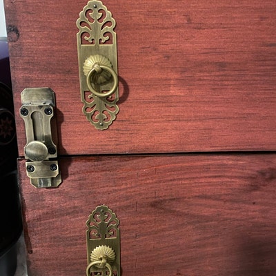 Retro Asian Latch Chinese Antique Pure Brass Handle Antique - Etsy