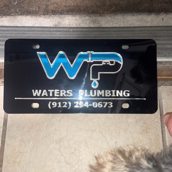 Custom License Plate! Laser Cut Acrylic! Durable! See What I Can Make ...