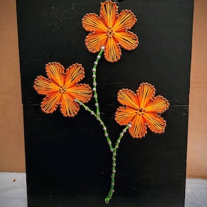 String Art Pattern the Lily Flower String Art String Art DIY String Art ...