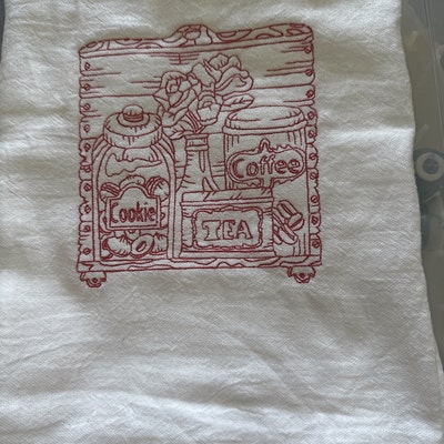 INSTANT DOWNLOAD Vintage Kitchen Redwork Embroidery Designs 1-10 - Etsy