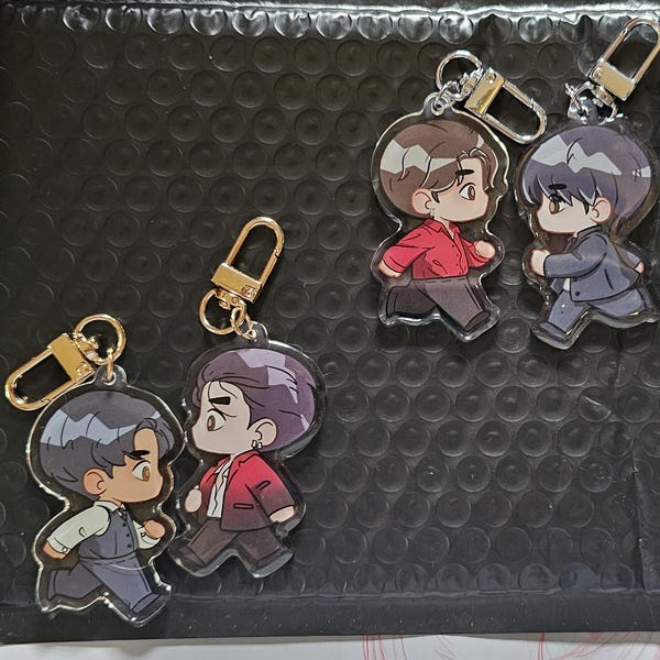 KINNPORSCHE the Series Running Chibi Stickers - Etsy