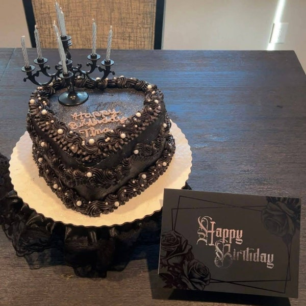 Nu Metal Birthday Card | Last Resort Emo Lyric Greeting | Glossy Black ...