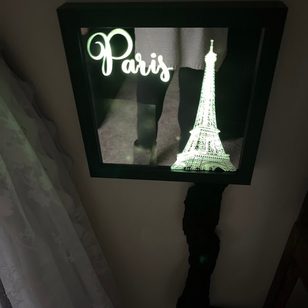 Eiffel Tower Paris LED Mirror - Etsy