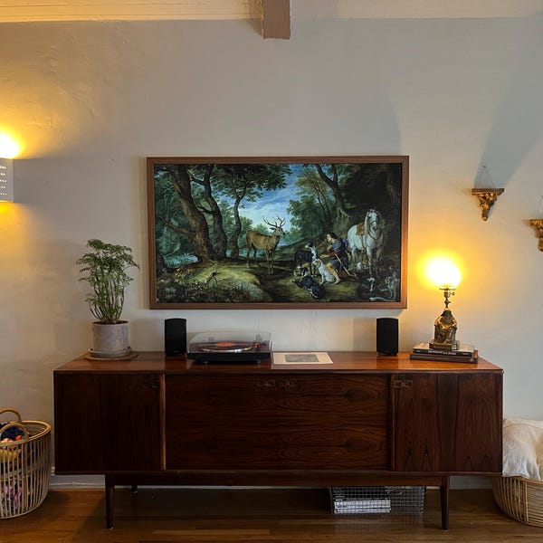 Handmade Walnut TV Frame for TCL Nxtframe: Modern Wood Bezel, All Inch ...