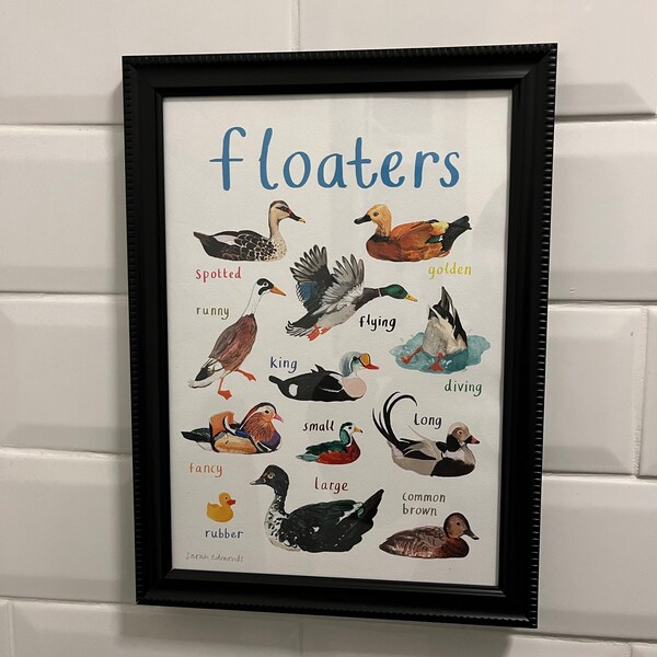 Floaters Art Print - A4 - Etsy