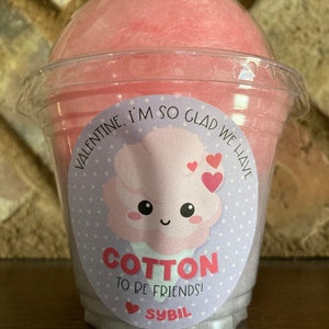 PRINTABLE Cute Cotton Candy Valentines Set of 4 You Are so Sweet ...