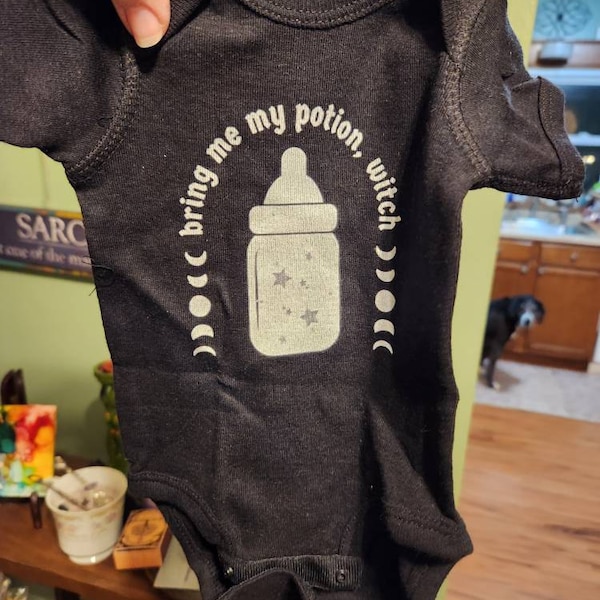 Goth Bodysuit Goth Baby Clothes Witchy Baby Baby Ghoul Punk Baby Gift ...