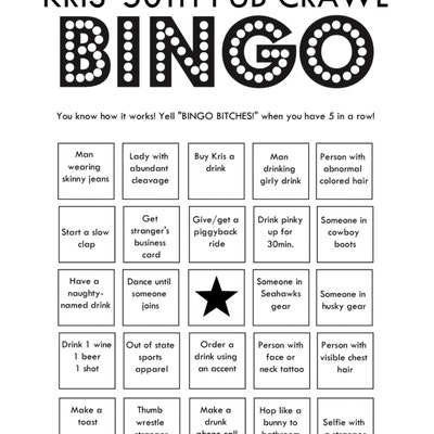 Bingo Cards Custom Bingo Cards Type Your Own Text Cards Fill ...