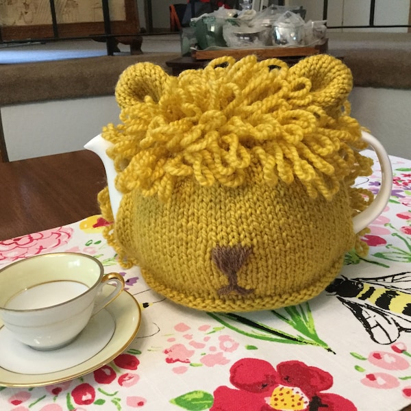Lion Tea Pot Cosy - Animal Lovers Tea Time Treat - Etsy