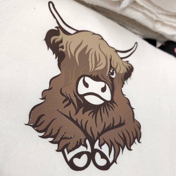 3D Layered Highland Cow SVG PDF EPS, Layered Cow Svg, Layered Papercut ...