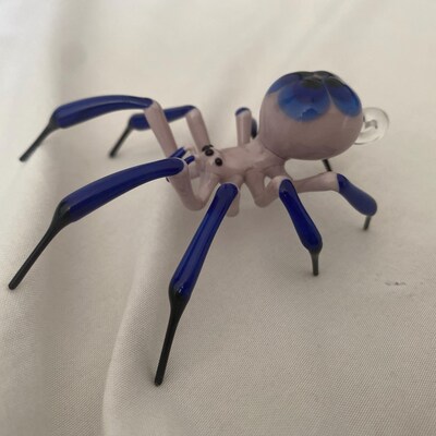 Glass Green Spider Figurine, Figurine Blown Glass Spider, Handblown ...