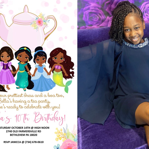 Cinderella, Tea Party Invitation, Cinderella Birthday, Cinderella ...