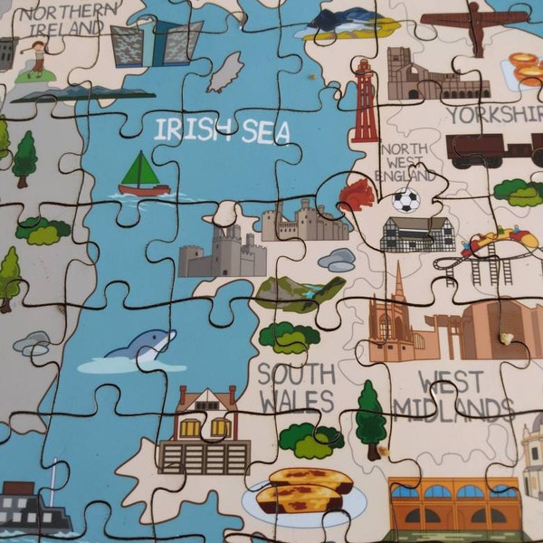 USA State Mammals Map Jigsaw Puzzle for Children and Adults, Holiday ...