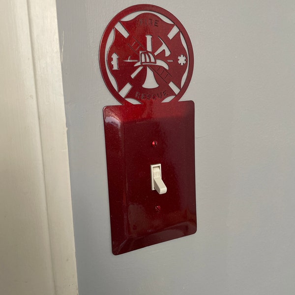Fire Rescue Fireman Red Light Switch Plate Cover - Etsy