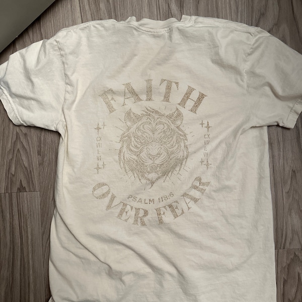 Faith Over Fear Shirt, Christian Shirt, Aesthetic Christian Shirt ...