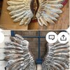 Large 43” Set of Galvanized Metal Angel Wings Pair Rustic Hanging Wall ...