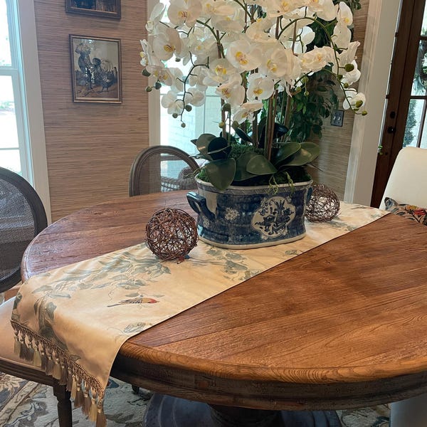 Green Toile Tea Towel, French Country Hand Towel, Kitchen Linen, Green ...