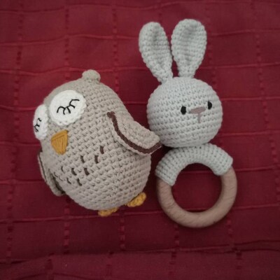 Crochet Safari Small Baby Animal Toys, Gifts for 1 Year Old Girl, Boy ...